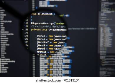 Real Java Code Developing Screen Programing Stock Photo Shutterstock