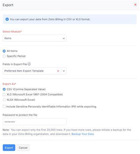 Manage Items Help Zoho Billing