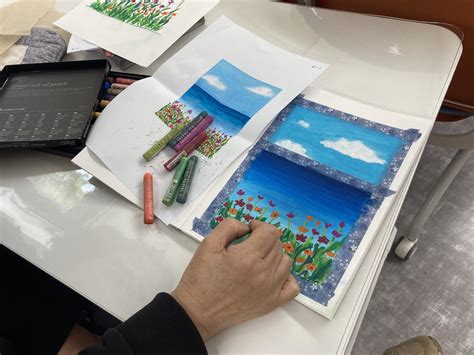 🌼자꾸자꾸 쉬워지는 오일파스텔 드로잉6강 현장스케치 마포여성동행센터 프로그램 현장스케치