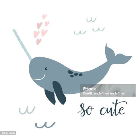 베이비 블루 일각 고래로 인쇄 너무 귀 엽 다 포스터 카드 라벨 전단지 페이지 배너 아기 착용 보육에 대 한 손 그려진된 그래픽 스 칸디 나 비아 스타일입니다 벡터 일러스트
