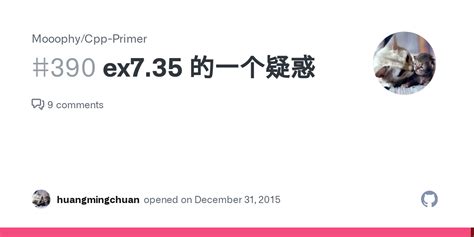 ex7 35 的一个疑惑 · issue 390 · mooophy cpp primer · github