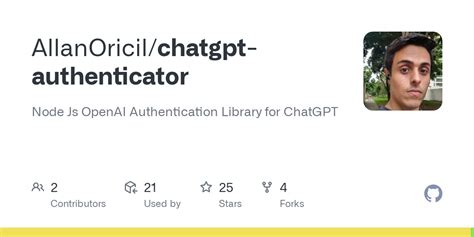 Github Allanoricilchatgpt Authenticator Node Js Openai