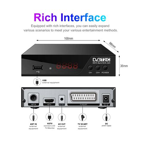 Hevc European Dvb T2 Receiver Dvb T2 C Receiver