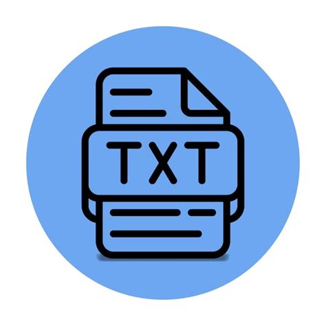 premium vector txt file type icon files and document format extension