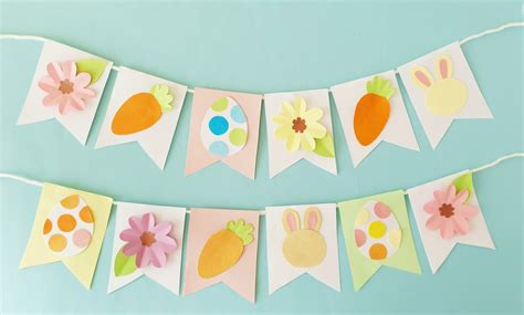How To Make A Cute Easter Paper Garland Free Template The