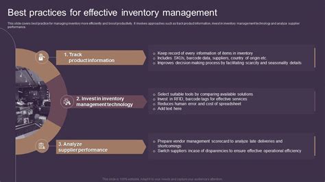 Best Practices For Effective Inventory Management Deploying Asset Tracking Techniques Ppt Powerpoint
