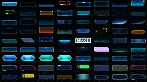 Sci Fi Ui Button Collection