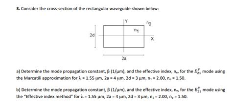 Solved Consider The Cross Section Of The Rectangular Chegg