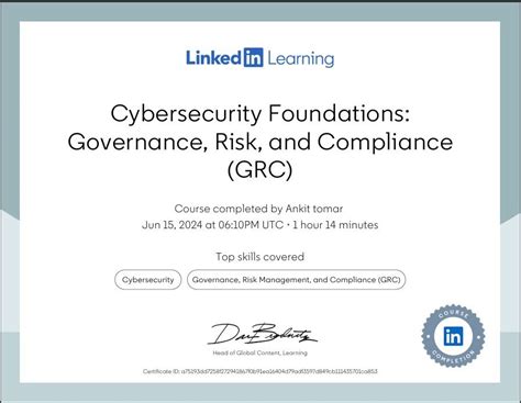 Ankit Tomar On Linkedin Governanceriskmanagementandcompliance Linkdln Cybersecurity