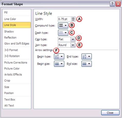 Formatting Line Weight And Thickness For Shapes In PowerPoint For Windows