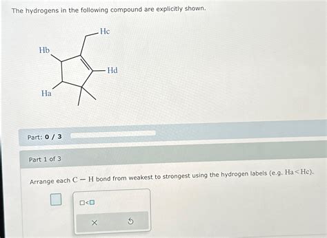 solved the hydrogens in the following compound are