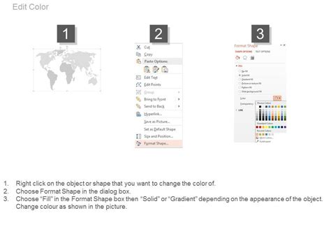 World Map With Global Locations Powerpoint Slides Presentation Graphics Presentation