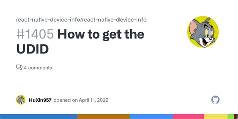 How To Get The Udid · Issue 1405 · React Native Device Inforeact