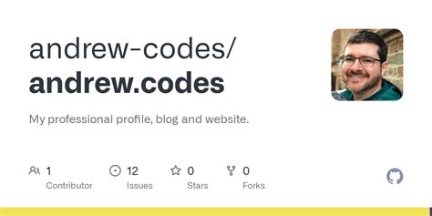 Github Andrew Codes Andrew Codes My Professional Profile Blog And Website