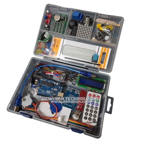 Intermediate Arduino UNO DIP Compatible Starter Kit More Sensors Denakan Technologies
