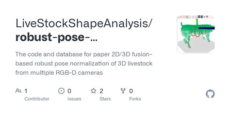 GitHub LiveStockShapeAnalysis Robust Pose Normalization Of D Livestock The Code And Database