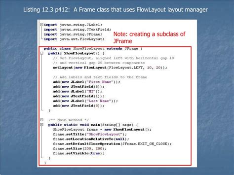 Ppt Introduction To Gui Programming In Java Frames Simple