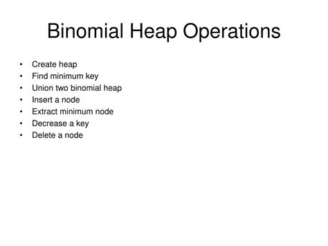 Ppt Binomial Heap Powerpoint Presentation Free Download Id3196514