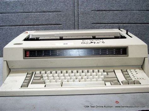 IBM WHEELWRITER 70 TYPEWRITER Bentley Associates LLC