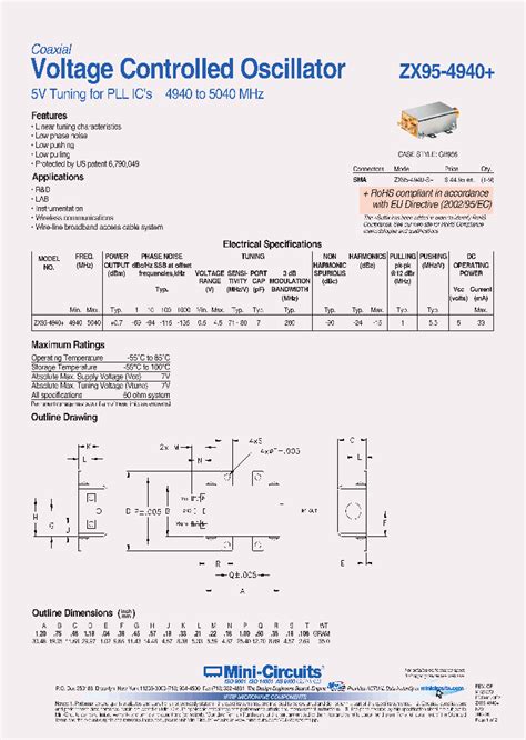 ZX95-4940_3783955.PDF Datasheet Download --- IC-ON-LINE