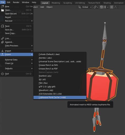 Blender物体模拟动画转成关键帧 哔哩哔哩