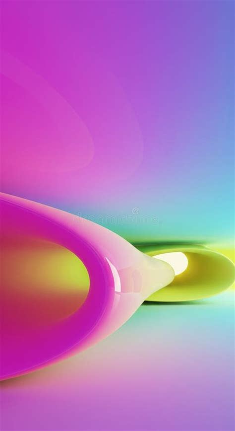 Vibrant Abstract Gradient With Curved Shapes And Soft Lighting For Modern Design Stock Image
