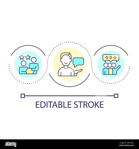 Mentoring Loop Concept Icon Stock Vector Image And Art Alamy