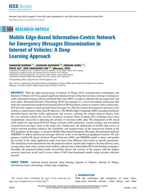 Mobile Edge Based Information Centric Network For Emergency Messages