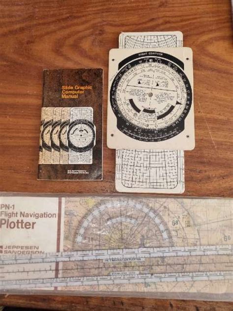 Flight Jeppesen Flight Navigation Plotter And Flight Computer Manual For Sale In Cradock Id