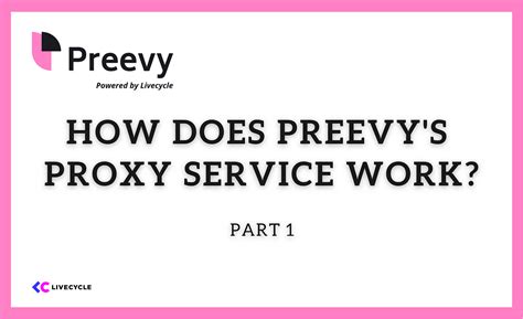How Does Preevys Proxy Service Work By Zevi Reinitz Devx By Livecycle Medium