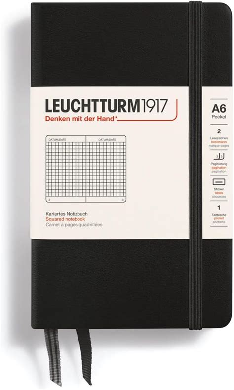 Jp Leuchtturm Note Graph Paper Blk Office Products