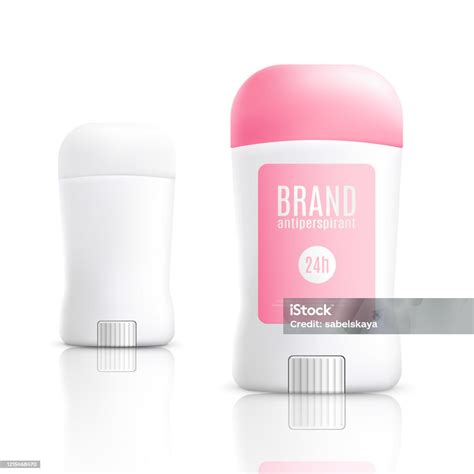 발한 억제 스틱 컨테이너 현실적인 모형 벡터 일러스트 레이션 격리 3차원 형태에 대한 스톡 벡터 아트 및 기타 이미지 3차원