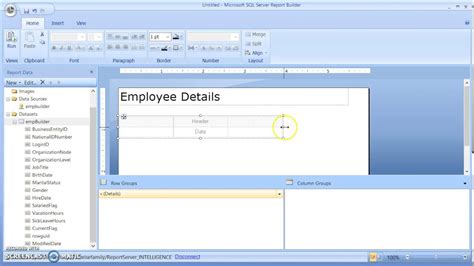Ssrs Report Builder Youtube