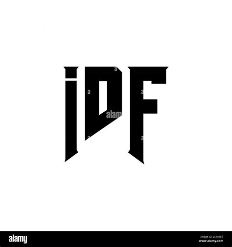 Idf Letter Logo Design For Technology Company Idf Logo Design Black And White Color Combination