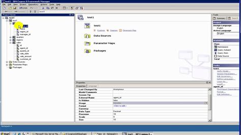 Cognos Tutorial Report Studio Types Of Objects YouTube