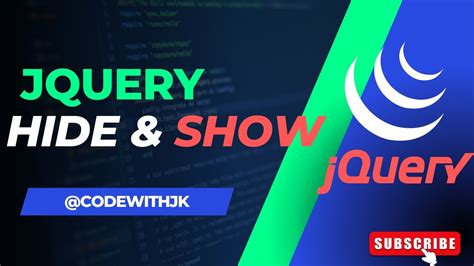 Hide And Show Jquery Effects Html Css Jquery Effects Youtube
