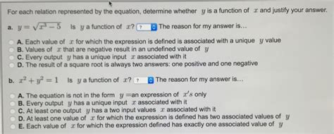 Solved For Each Relation Represented By The Table Determine