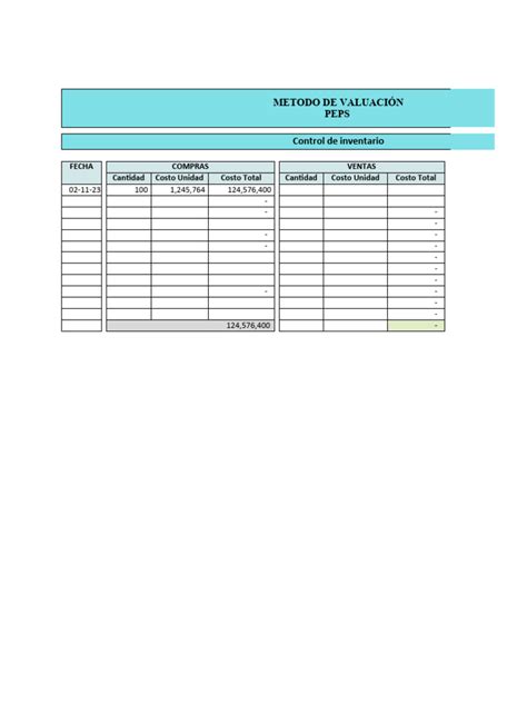 Kardex Metodo Peps Pdf