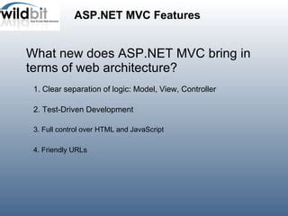 ASP NET MVC Presentation PPT