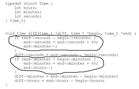 Typedef Structar Beräkna Tidsskillnad Programmeringc Pluggakuten