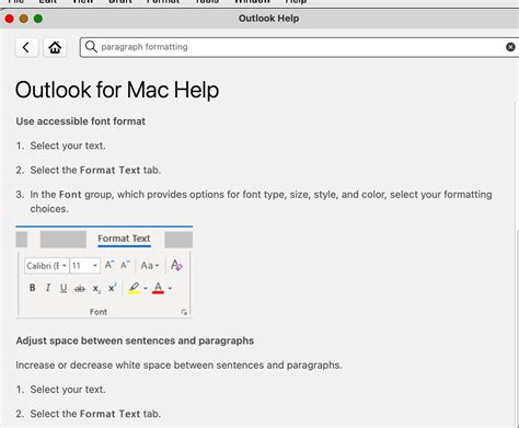 How To Access Paragraph Formatting In Outlook For Mac Microsoft