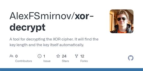 Github Alexfsmirnov Xor Decrypt A Tool For Decrypting The Xor Cipher