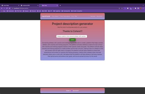 GitHub Srini Hackathon Projects Frontend