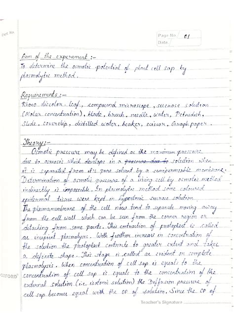 Solution To Determine The Osmotic Potential Of Plant Cell Sap By