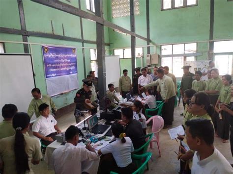 တောင်ကုတ်မြို့၌ E Id စနစ်လုပ်ငန်းဆိုင်ရာ ဇီဝဆိုင်ရာအချက်အလက် Biometric ကောက်ယူခြင်း လုပ်ငန်းစတင