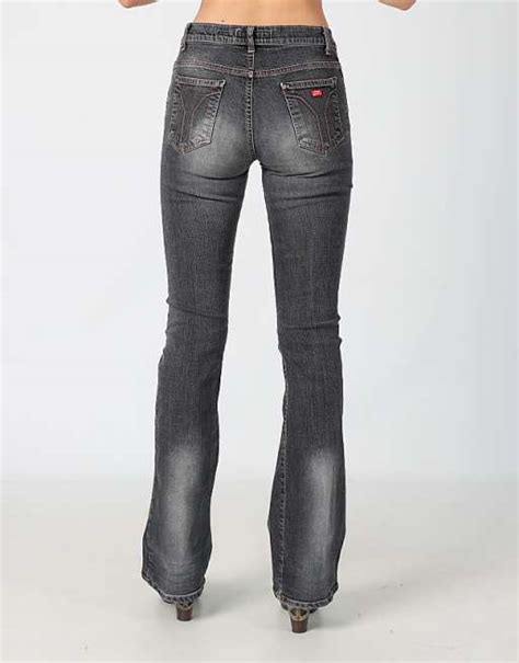 Vintage Miss Sixty 8 Flare Jeans Charcoal Grey Asos