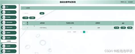 计算机毕业设计（附源码）python自动出卷考试系统python编写考试系统django计算机程序的博客 Csdn博客