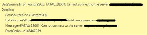 Connection Problems With Azure Database Postgresql Microsoft Fabric