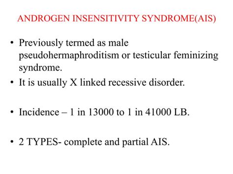 Disorders Of Sex Development Dsd Defination Classification Cah Ais Turners Syndrome