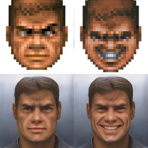 Doomguys Hi Res Face According To Deep Learning Ai R